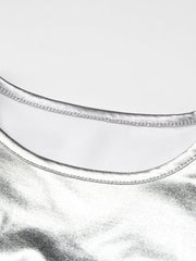 Metallic Silver Two Piece Set – Omcne